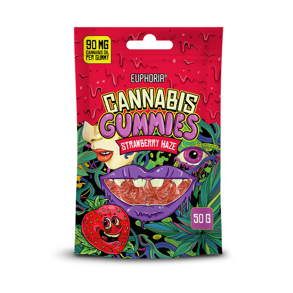 Buy Euphoria Cannabis Gummies - Strawberry Haze | CBD & Cannabis Wholesale Supplier UK – Blazed ...