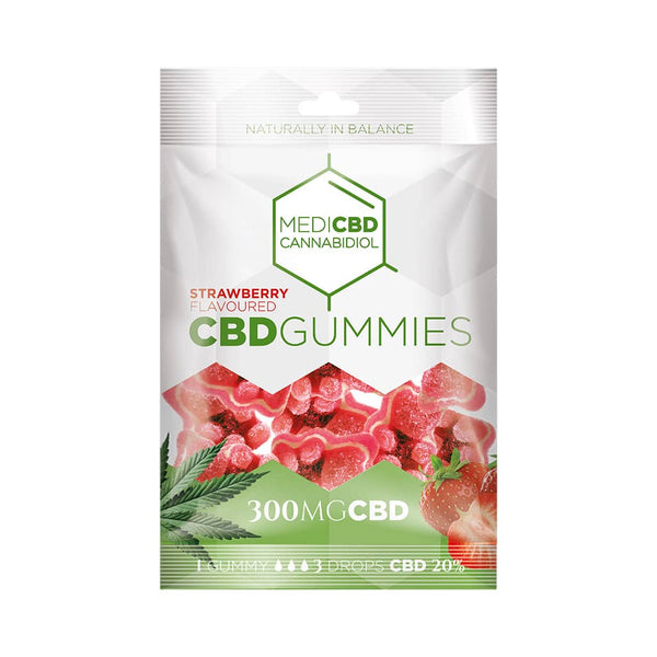 Buy MediCBD Strawberry CBD Gummy Bears 300mg | CBD & Cannabis Wholesale Supplier UK – Blazed ...