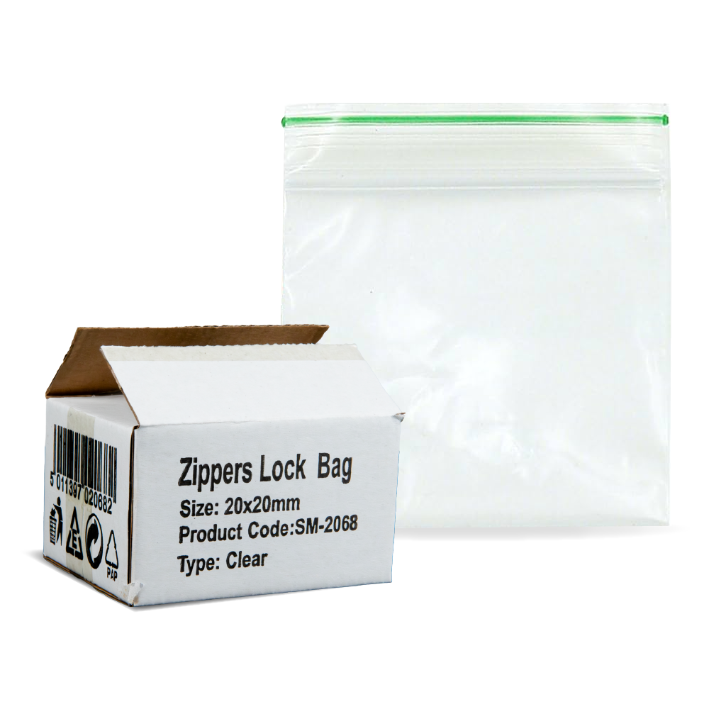 SPARKYS ZIPPER LOCK BAG CLEAR 20x20 – Blazed Wholesale