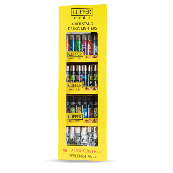 Clipper Lighter Display Stand: 4 Tier - 104 Lighters | UK Wholesale ...
