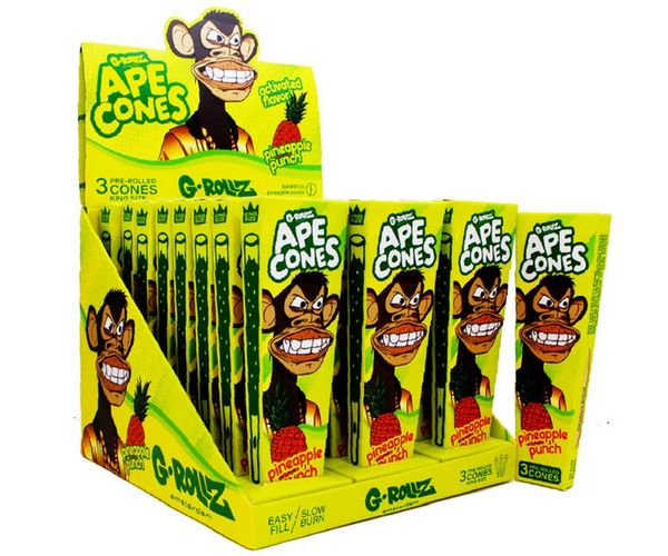 Buy G-Rollz Ape King Size Pre-Rolled Cones - Pineapple Punch (24 pcs ...