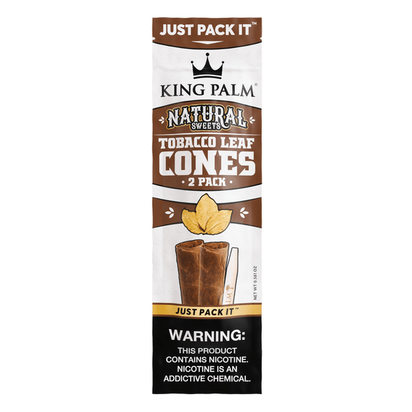 Buy King Palm Flavoured Squeeze & Pop Tobacco Leaf Cones - Natural ...