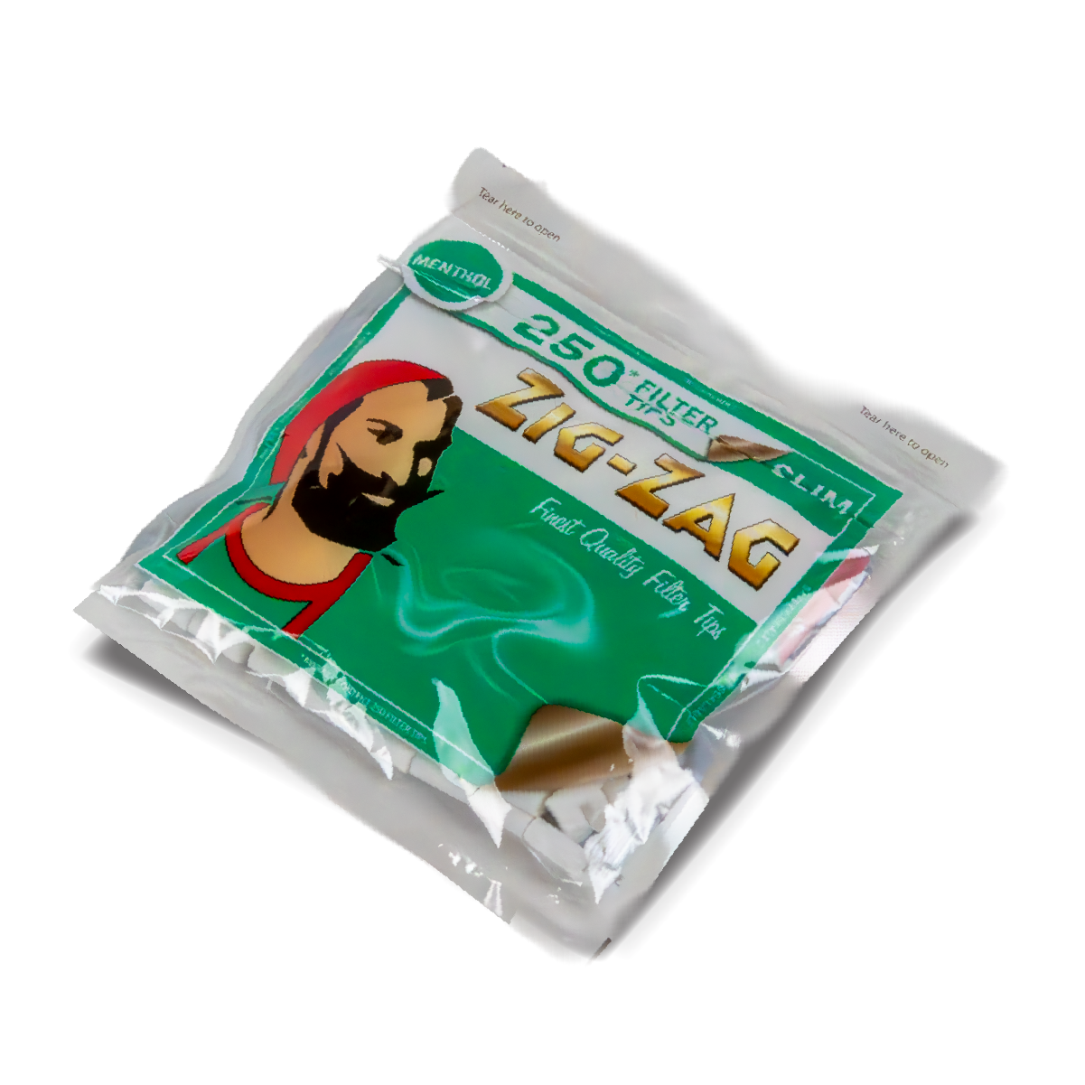Zig Zag Filters: Menthol - Slim (Bag of 250 Tips) – Blazed Wholesale